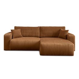 ECKSOFA MOVE mit Schlaffunktion und Bettkasten, Tilia 56