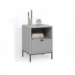 NACHTTISCH Aterno Grau mit 1 Schublade