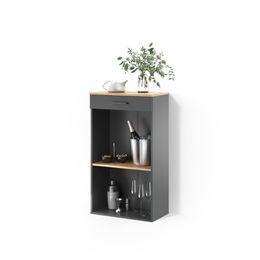 WEINREGAL Regusa Goldkraft Eiche/Anthrazit 60 x 106 cm