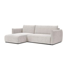 ECKSOFA TAUER 3-Sitzer rechts, perlwei&szlig;