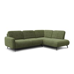 ECKSOFA FEBE 5-Sitzer rechts, olivgr&uuml;n