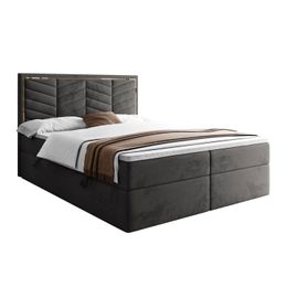 KONTINENTALBETT AURORA 140x200 mit Bettkasten Royal Velvet 185