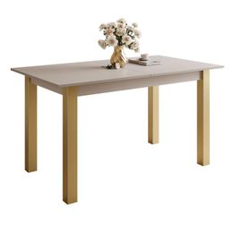 ESSTISCH ARTON GOLD ausziehbarer Tisch 140-195 cm Klapptisch Wohnzimmer