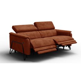 RELAXSOFA RODEN 3-Sitzer, rostrot