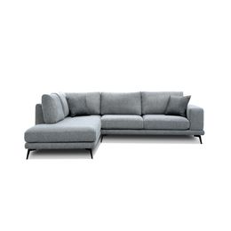 ECKSOFA MEDIOLANE 5-Sitzer, silberfarben