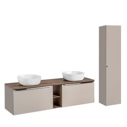 BADM&Ouml;BEL 180cm &Eacute;ros 2er-Set Taupe