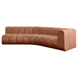 ECKSOFA modulares Sofa Karex-L1 - 308x194x70 cm Apricot