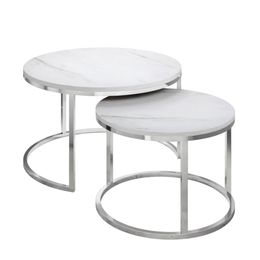 COUCHTISCH 2-in-1 CIRI CHROME LEVANTO