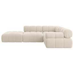 ECKSOFA modulares Sofa Felto-L1 - 285x190x70 cm Beige Cord