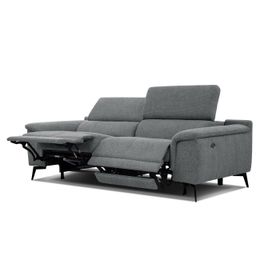 RELAXSOFA FIERO 3-Sitzer mit 2 Relaxfunktionen, grau