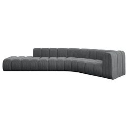 ECKSOFA modulares Sofa Tilmo-L1 - 399x194x70 cm Dunkelgrau