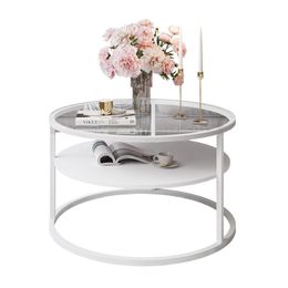 COUCHTISCH CIRI GLASS mit Regal