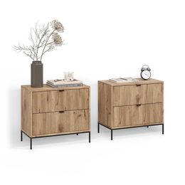NACHTTISCHE Aterno Viking Oak 2er Set