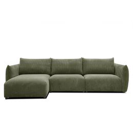 ECKSOFA TAUER 5-Sitzer, olivgr&uuml;n