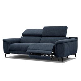 RELAXSOFA FIERO 3-Sitzer mit 1 Relaxfunktion, dunkelblau