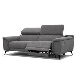 RELAXSOFA FIERO 3-Sitzer mit 1 Relaxfunktion, dunkelgrau