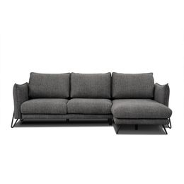 ECKSOFA HOSTEN 4-Sitzer, anthrazit