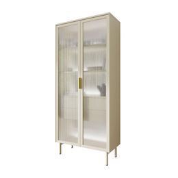 VITRINE LINEA mit LED-Beleuchtung Kaschmir