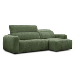 ECKSOFA NERO 4-Sitzer, dunkelgr&uuml;n