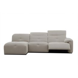 ECKSOFA TRENTO 4-Sitzer mit 1 Relaxfunktion, beige
