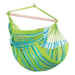La Siesta H&auml;ngesessel Kingsize Hammock Echtholz Gelb/Gr&uuml;n