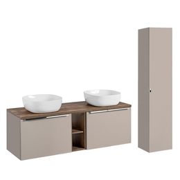 BADM&Ouml;BEL 140cm &Eacute;ros 2er-Set Taupe