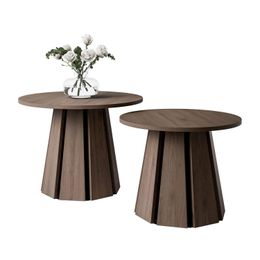 COUCHTISCHSET SILVA 2in1, Nussbaum