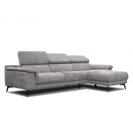 ECKSOFA FIERO 4-Sitzer, hellgrau