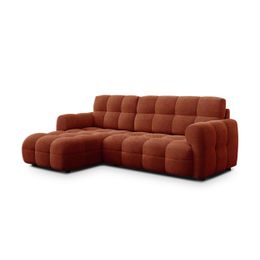 ECKSOFA MELLOW 3-Sitzer, dunkelorange
