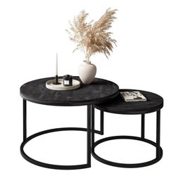 COUCHTISCH 2-in-1 CIRI dunkler Beton