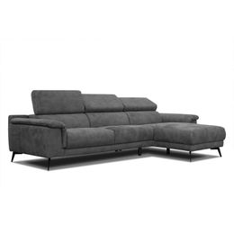 ECKSOFA FIERO 4-Sitzer, dunkelgrau