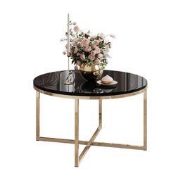 COUCHTISCH CIRI-X mit vergoldeter Basis