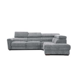 ECKSOFA CALVERA 5-Sitzer mit 1 Relaxfunktion, grau