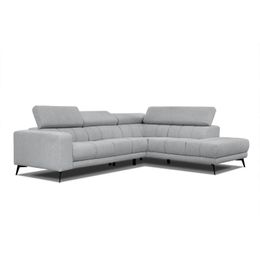 ECKSOFA MORELLO 5-Sitzer, silberfarben