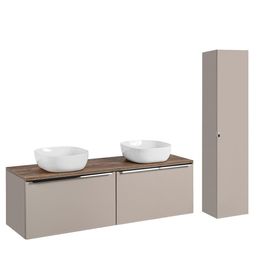 BADM&Ouml;BEL 160cm &Eacute;ros 2er-Set Taupe