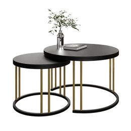 COUCHTISCH 2 in 1 LORI MIX II schwarz matt