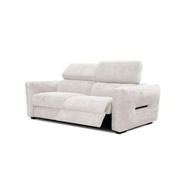 SOFA CALVERA 3-Sitzer mit 1 Relaxfunktion, wei&szlig;