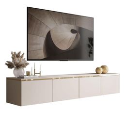 H&Auml;NGESCHRANK TV-M&ouml;bel CELINE KASCHMIR 200 cm mit LED-Beleuchtung