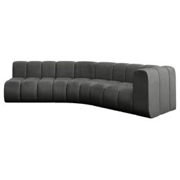 ECKSOFA modulares Sofa Karex-L1 - 308x194x70 cm Dunkelgrau