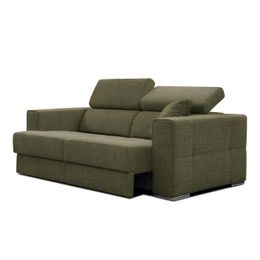 SOFA QUARTZ 3-Sitzer mit Ausziehsitz, olivgr&uuml;n