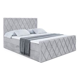 BOXBETT LEPARO-Z - 120 x 200 - H4 - Hellgrau