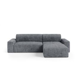 ECKSOFA Fabio 3 Sitzpl&auml;tze Grau