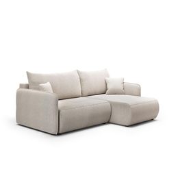 ECKSOFA Claudio 3 Sitzpl&auml;tze Hellgrau