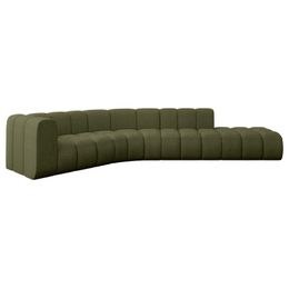 ECKSOFA modulares Sofa Tilmo-L1 - 399x194x70 cm Gr&uuml;n