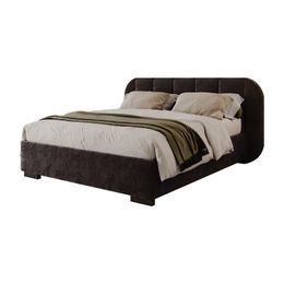 BETT AMARA 140x200 gepolstert mit Stauraum und Lattenrost, Royal Velvet 254