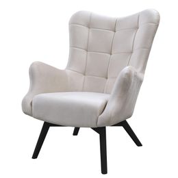 SESSEL SAND mit schwarzen Beinen