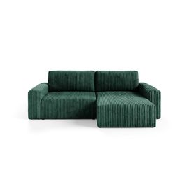 ECKSOFA Angela 3 Sitzpl&auml;tze Tannengr&uuml;n