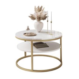 COUCHTISCH CIRI SLIM mit Regal Hochglanz