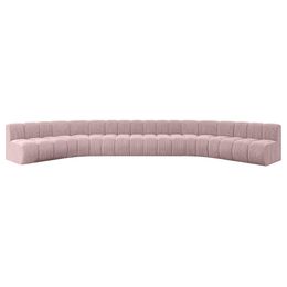 WOHNLANDSCHAFT modulares Sofa Montra-U2 - 581x174x70 cm Rosa
