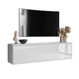 TV-ELEMENT SANAYI H&auml;ngend Hochglanz Wei&szlig;